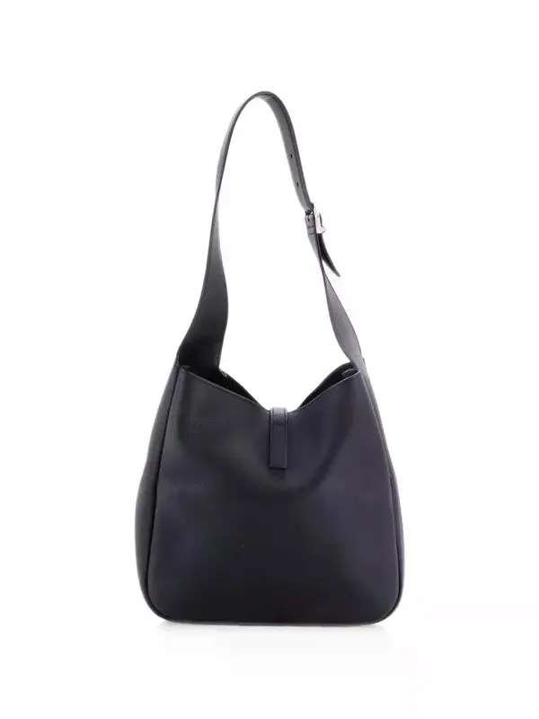 Saint Laurent Le 5 A 7 Supple Leather Small Hobo Bag - Black