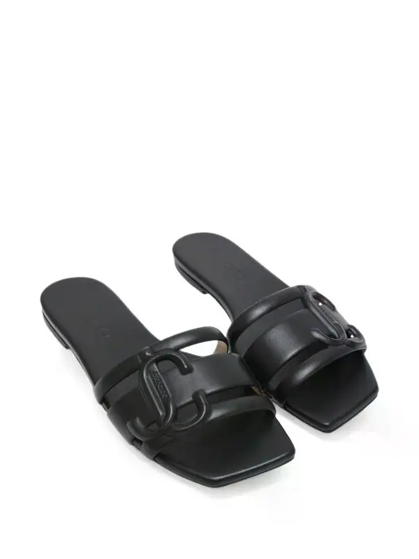 JIMMY CHOO Laran Leather Slides