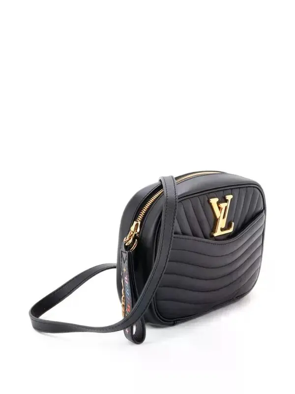 LOUIS VUITTON New Wave Camera Bag Quilted Leather Crossbody Bag - Black
