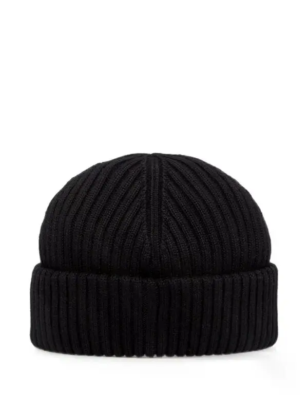 Fred Perry Ribbed Cotton Beanie Hat