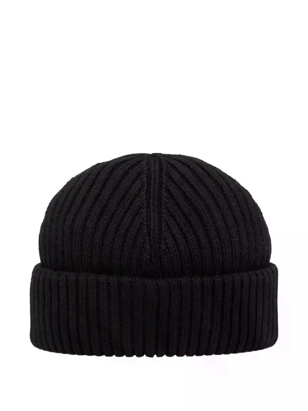 Fred Perry Ribbed Cotton Beanie Hat