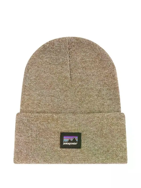 Patagonia Everyday Logo-patch Fold-over Beanie Hat - Brown