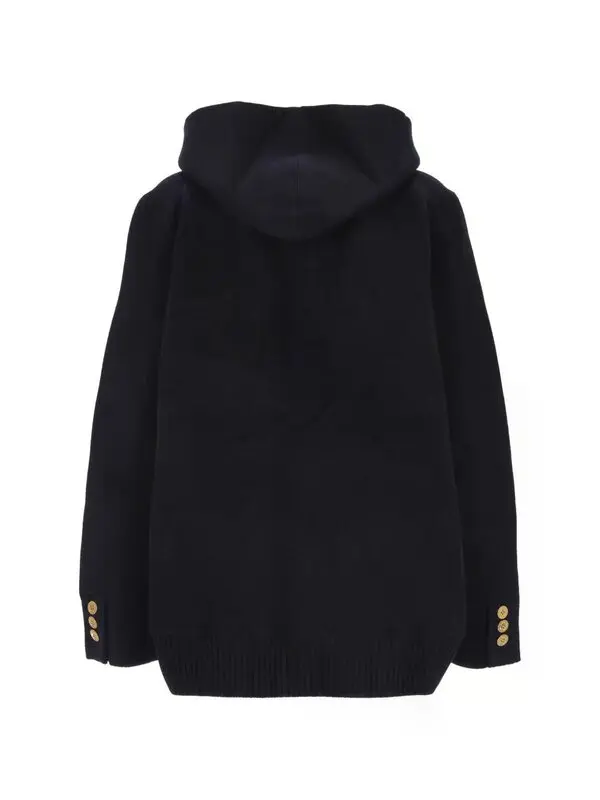 Sacai Double-breasted Hooded Coat