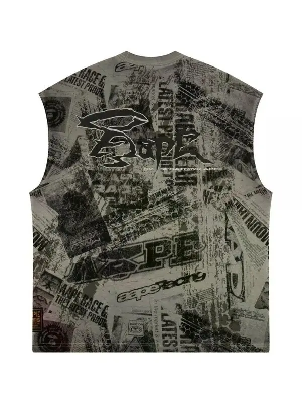 AAPE BY *A BATHING APE Aapeunvs Graphic-print Tank Top