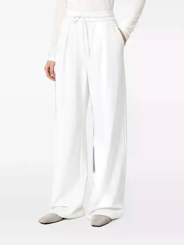Max Mara Drawstring Wide-leg Track Pants - Neutrals