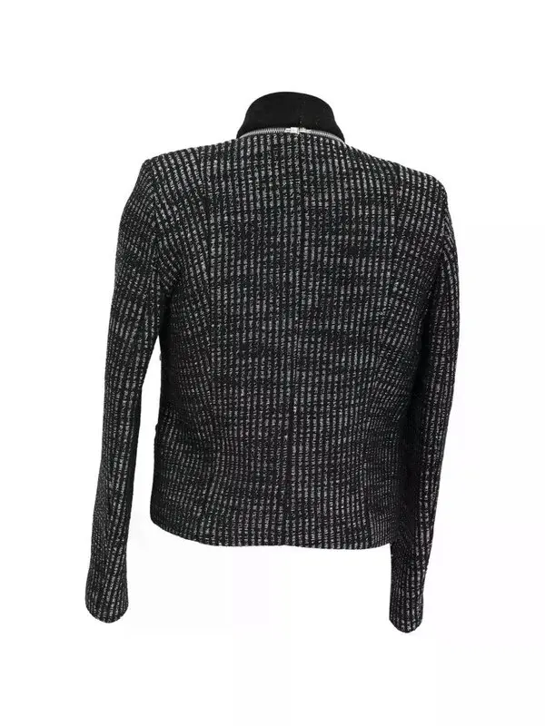 Sandro Tweed Zip-accent Blazer
