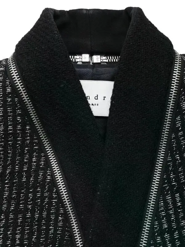 Sandro Tweed Zip-accent Blazer