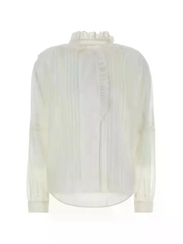 Isabel Marant Étoile Leota Ruffled Pleated Shirt