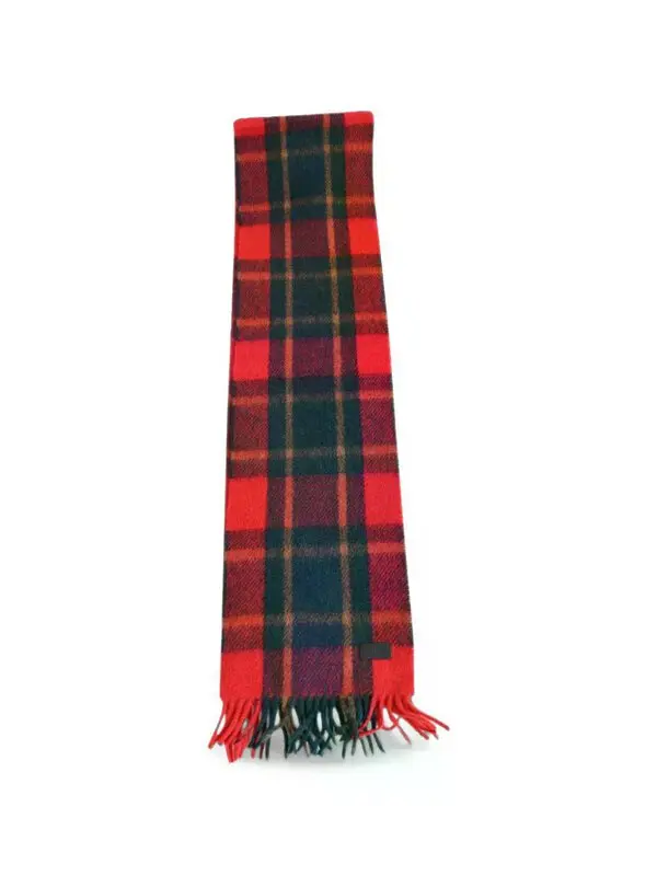 Saint Laurent Tartan Wool Scarf