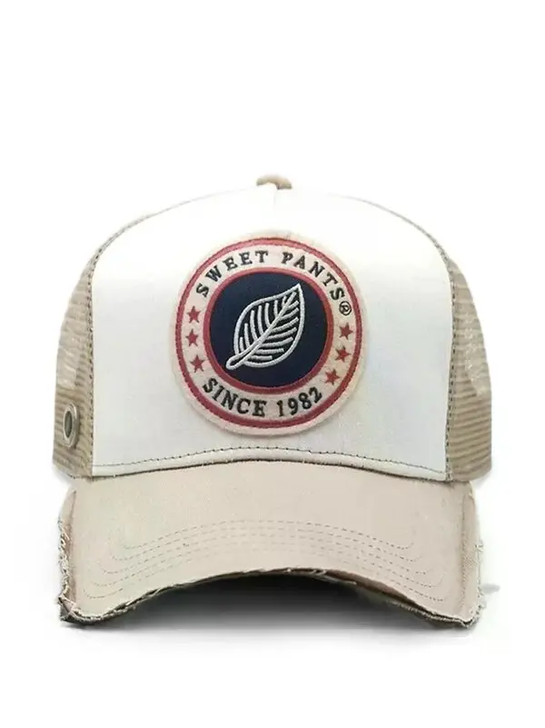 SWEET PANTS Home Run Logo-patch Mesh-panel Cap - Neutrals