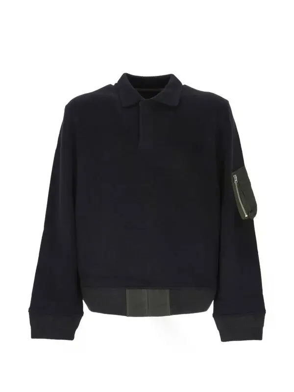 Sacai Zip-pocket Wool Sweater