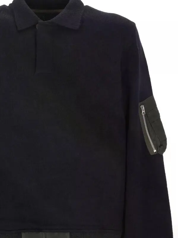 Sacai Zip-pocket Wool Sweater