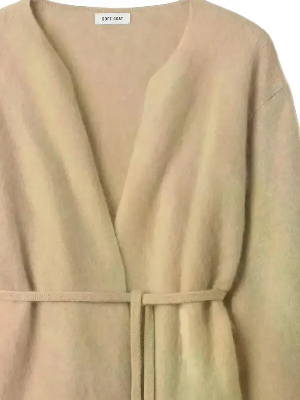 Soft Goat Belted Cashmere Cardigan