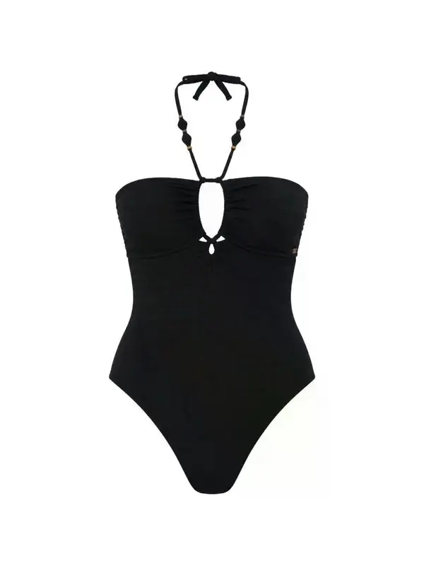 BANANA MOON Bead-embellished Cutout Swimsuit - Black
