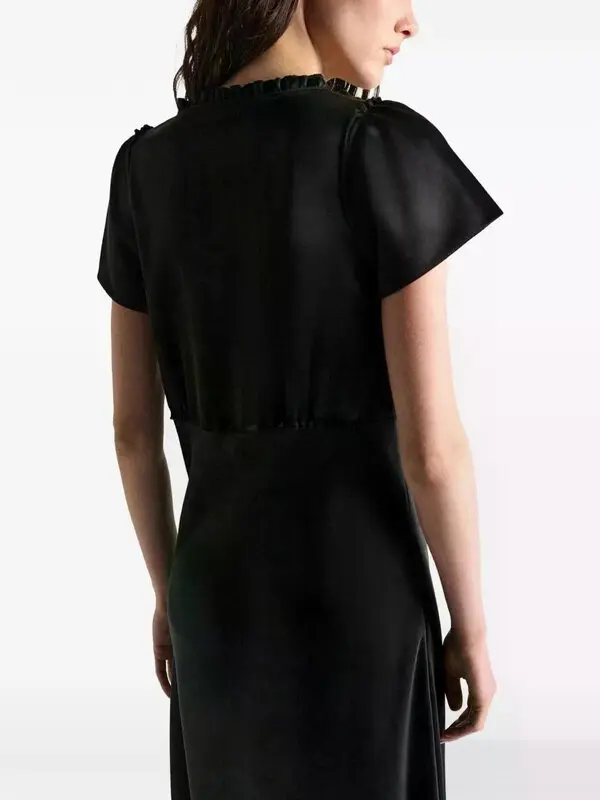 Dorothee Schumacher Ruffle-trim Bias-cut Midi Dress