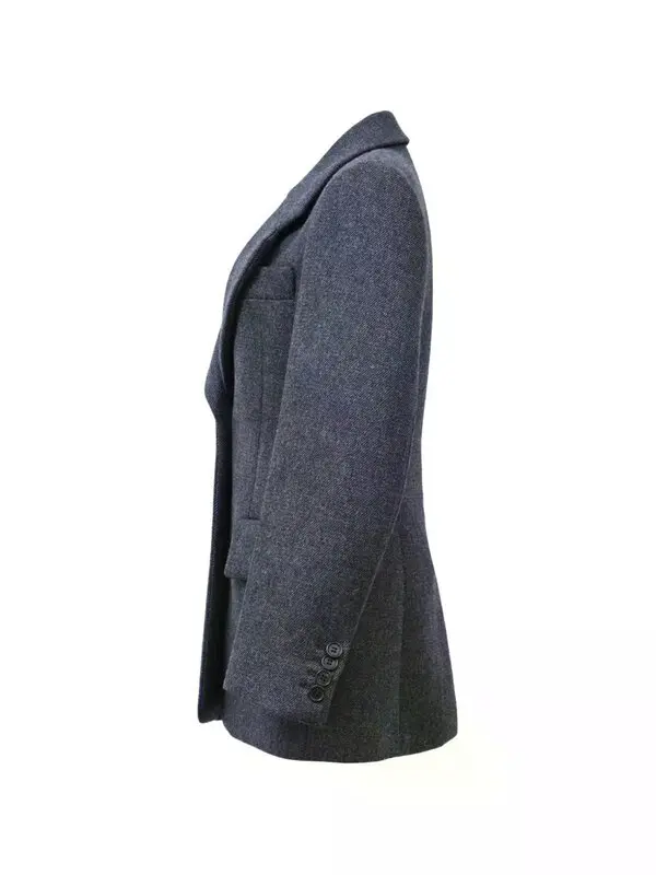 Prada Herringbone Single-breasted Blazer