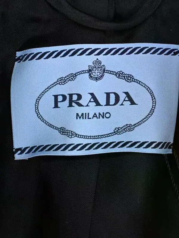 Prada Herringbone Single-breasted Blazer