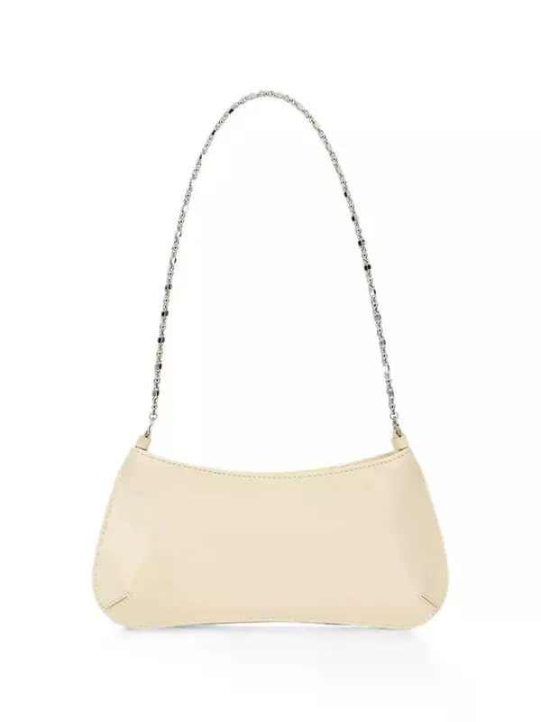 Jacquemus Bisou Chain Leather Shoulder Bag - Neutrals