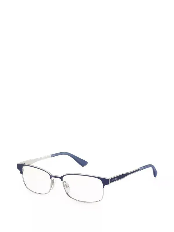 Tommy Hilfiger Matte Rectangle-frame Glasses