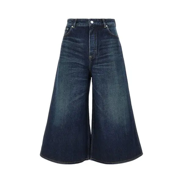 Alaïa Denim Palazzo Shorts