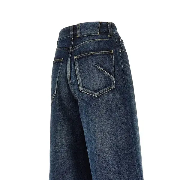 Alaïa Wide Leg Denim Pants