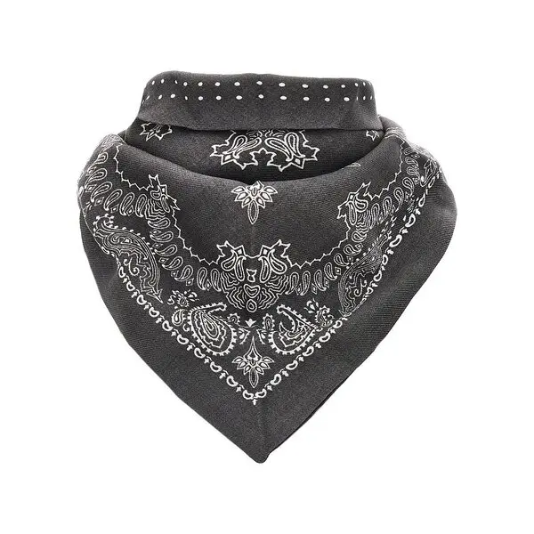 Destin Wool Scarf With Bandanda Motif