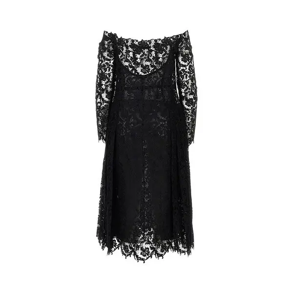 Fendi Macramè Lace Midi Dress