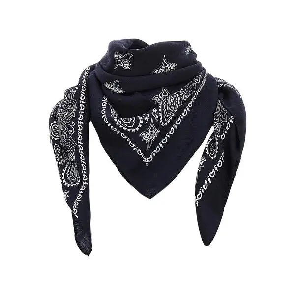 Destin Judy' Wool Squared Scarf - Blue
