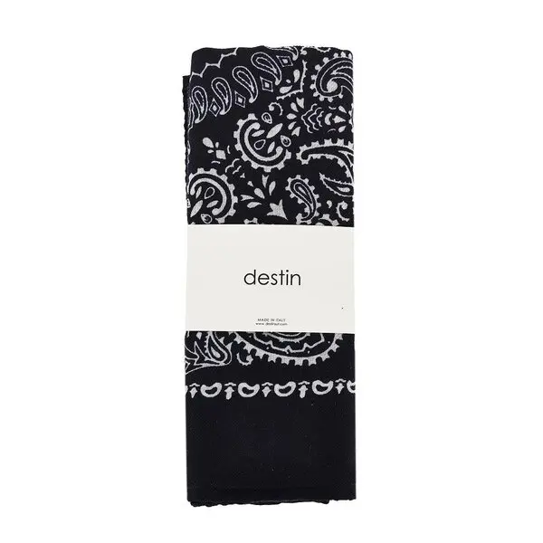 Destin Judy' Wool Squared Scarf - Blue