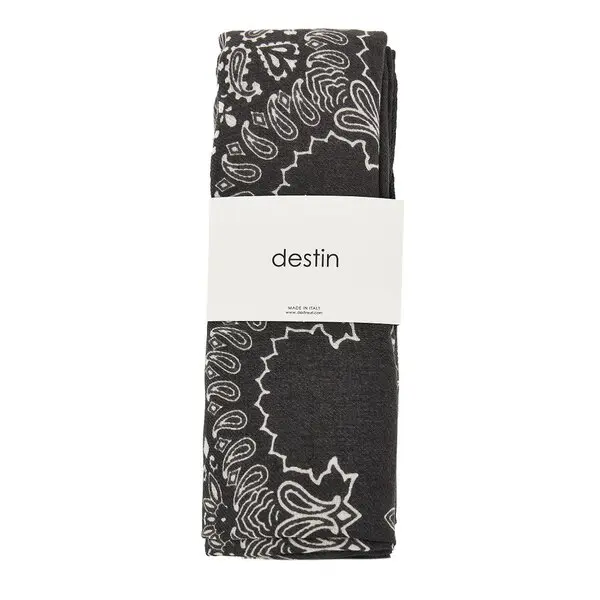 Destin Judy' Wool Squared Scarf - Grey