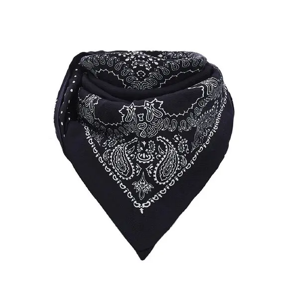 Destin Wool Scarf With Bandanda Motif