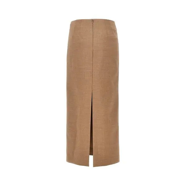 ARMARIUM Jackie Stretch Wool Midi Skirt