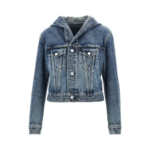 Alaïa Hooded Denim Jacket