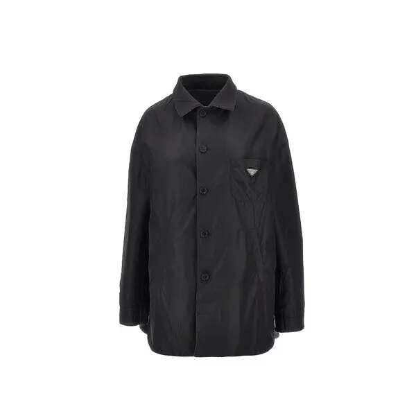 Prada Cashwool And Re-nylon Reversible Overshirt