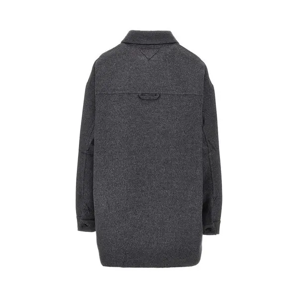 Prada Cashwool And Re-nylon Reversible Overshirt
