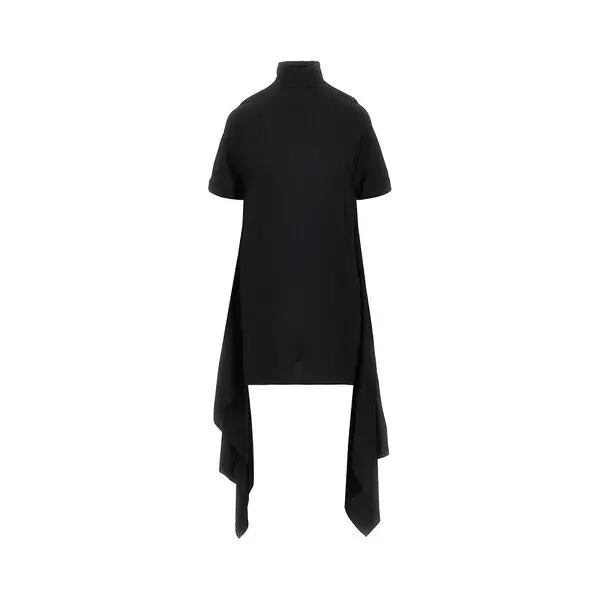 Alaïa Viscose Asymmetrical Mini Dress - Black