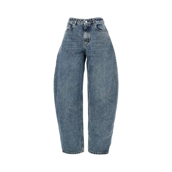 Alaïa Curved Five-pocket Jeans - Blue