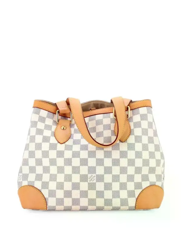 LOUIS VUITTON Hampstead Handbag Damier Pm Tote Bag - White