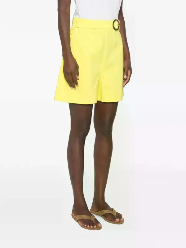 ACCESS Belted Pleated Shorts