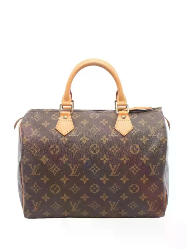 LOUIS VUITTON 1997 Monogram Speedy 30 Boston Bag - Brown