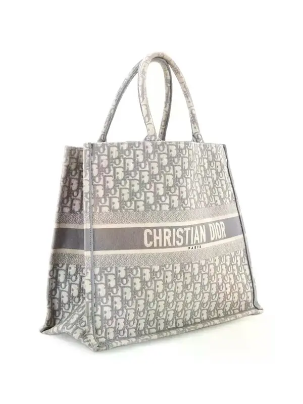 Dior Book Oblique Canvas Large Tote Bag