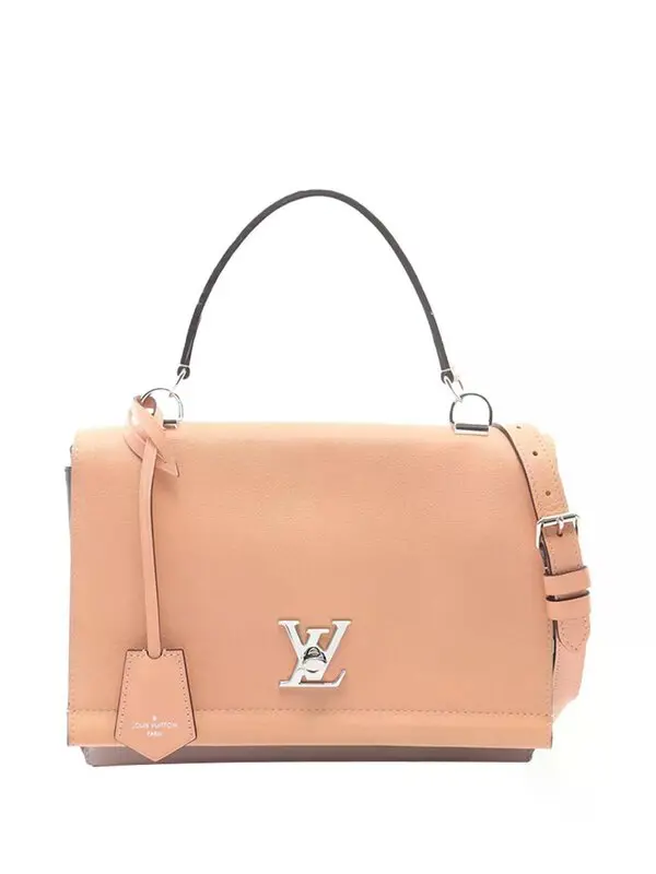 LOUIS VUITTON Tricolor Leather Lockme Ii Satchel - Pink