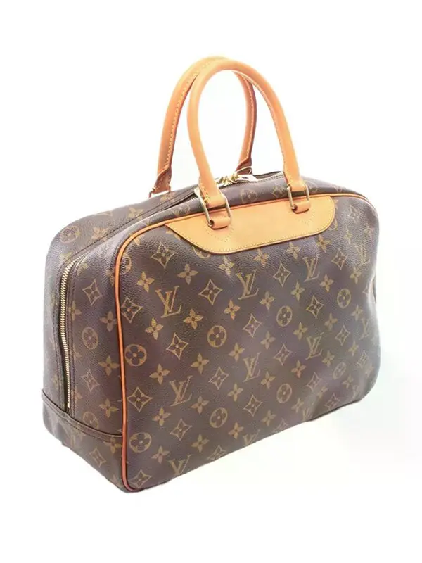 LOUIS VUITTON Monogram Deauville Handbag - Brown