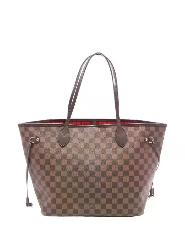 LOUIS VUITTON 2012 Damier Ebene Neverfull Mm Tote Bag - Brown