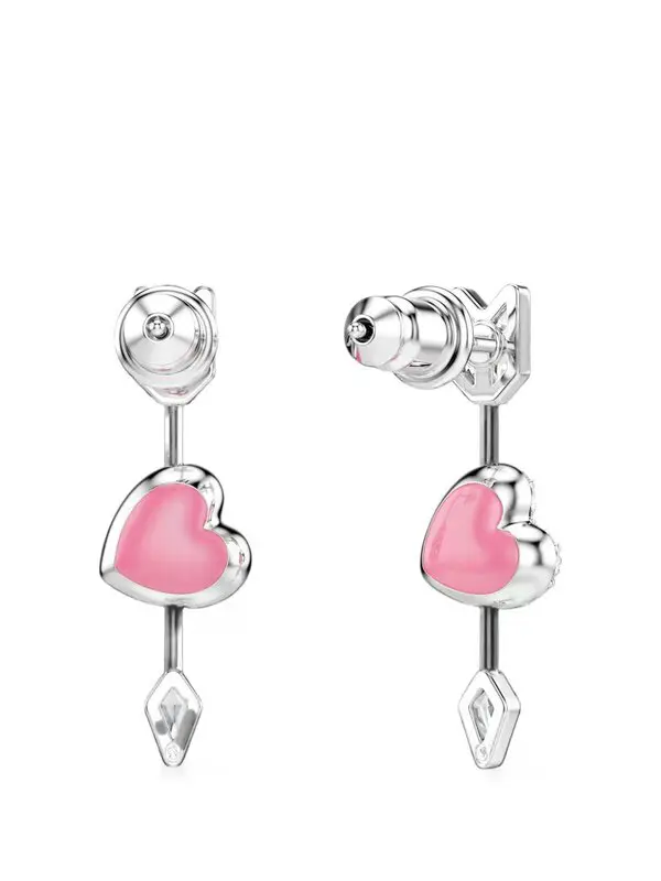 SWAROVSKI Idyllia Crystal Heart-motif Earrings