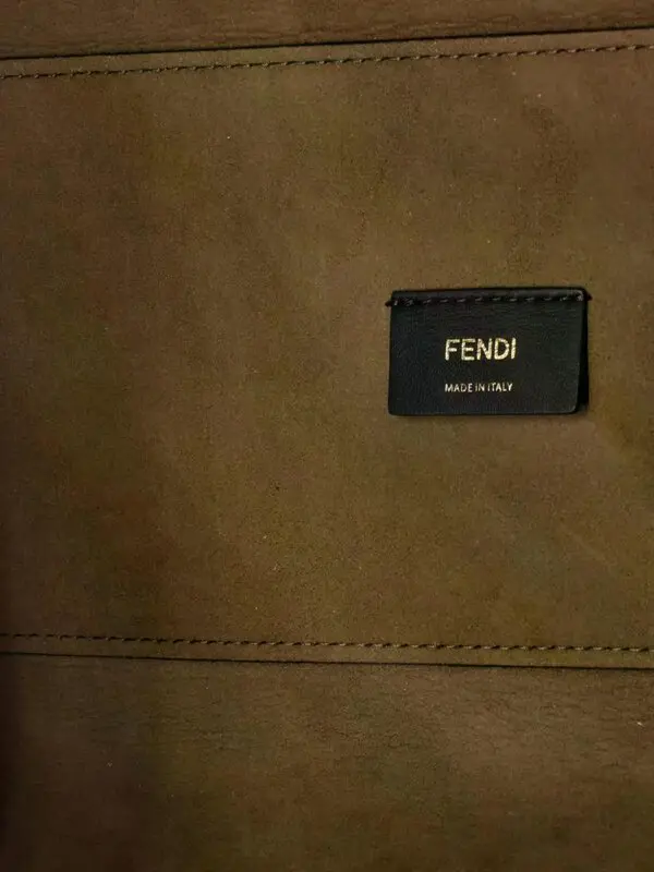 Fendi Sunshine Shopper Leather Medium Tote Bag