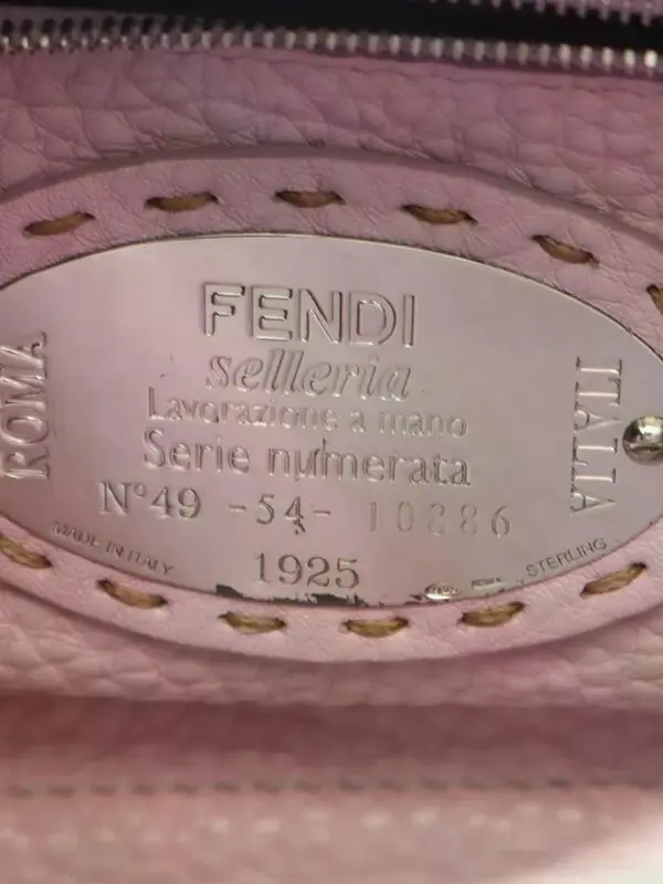 Fendi 2010-2026 Mini Leather Selleria Peekaboo Iconic Satchel