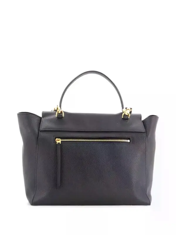Celine Belt Bag Textured Leather Mini Shoulder Bag - Black
