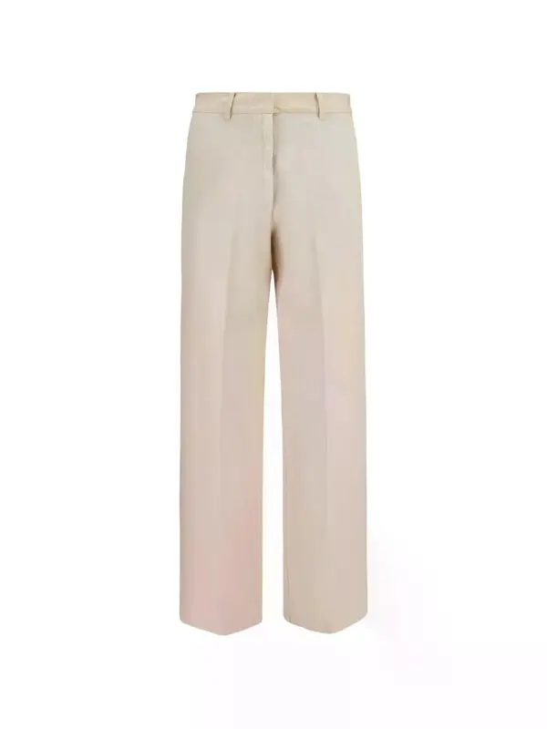 FORTE_FORTE Straight-leg Belt-loop Trousers