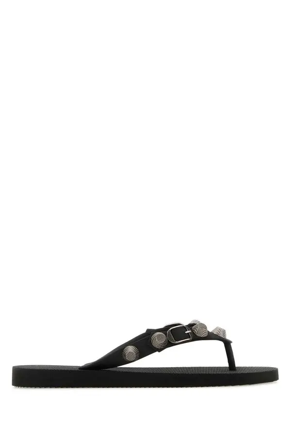 Balenciaga Rubber Cagole Thong Slippers